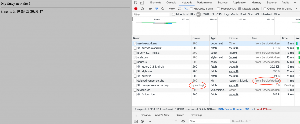 Simple caching using browser's service workers. - Toni-Develops